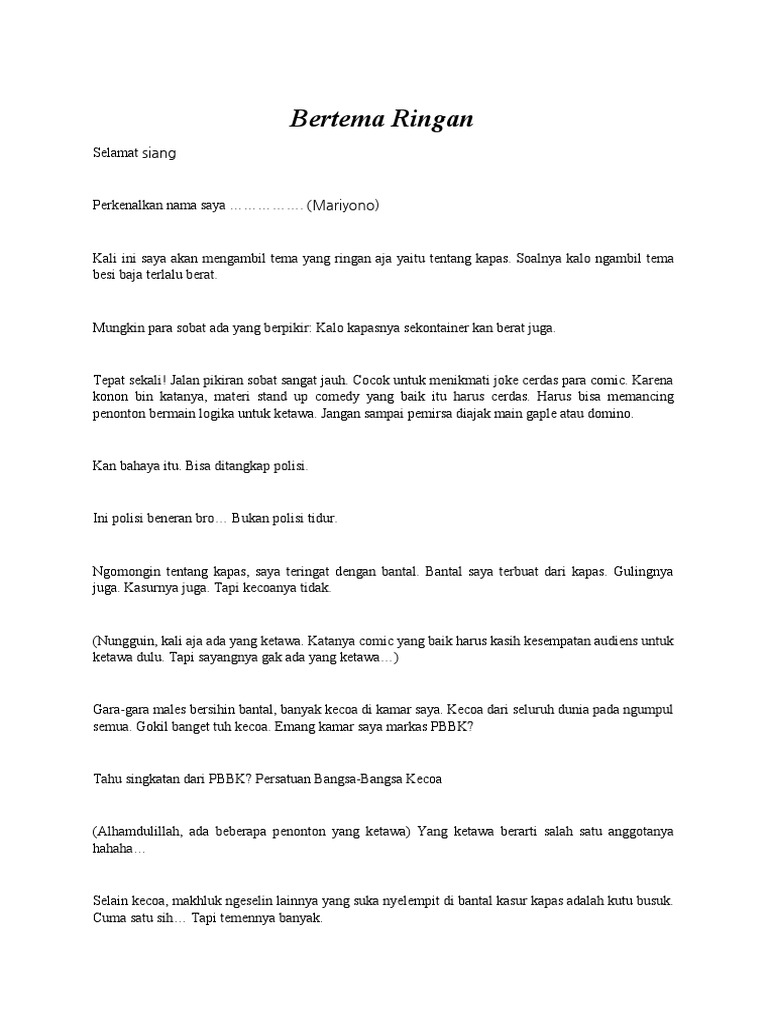 Stand Up 1 | PDF