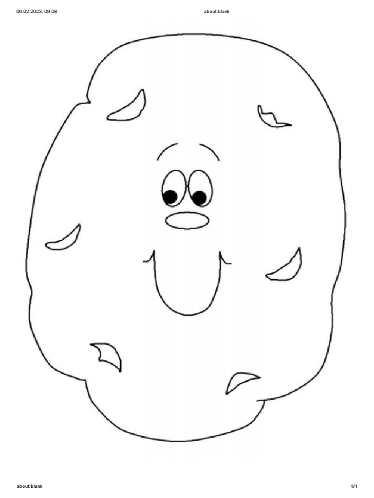 Fisa de Colorat Cartof | PDF