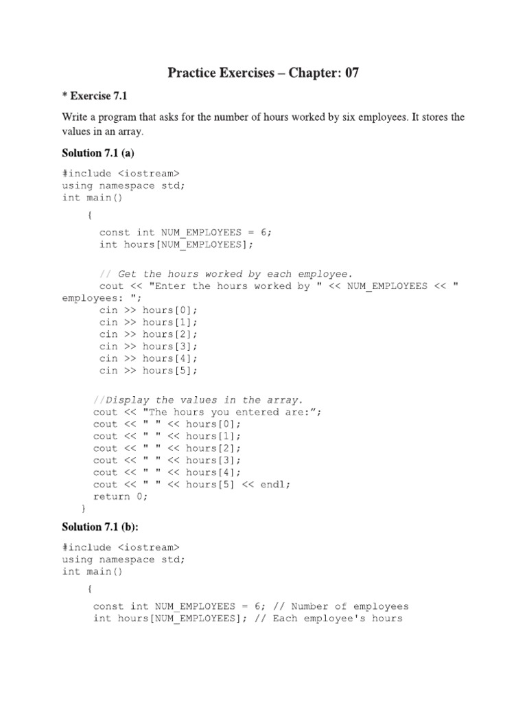 Chapter7 Practice-Exercises CPP Anti | PDF Chapter7 Practice-Exercises CPP Anti | PDF