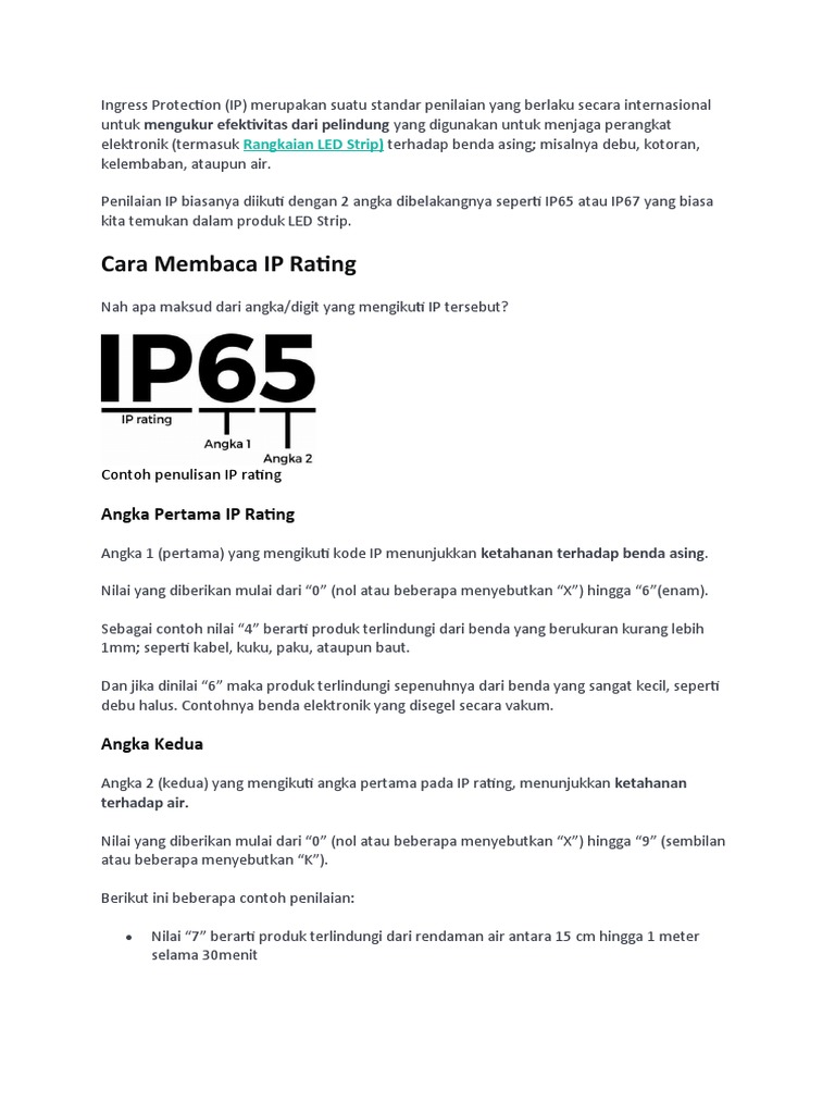 Ingress Protection IP 65 Etc Lamp | PDF