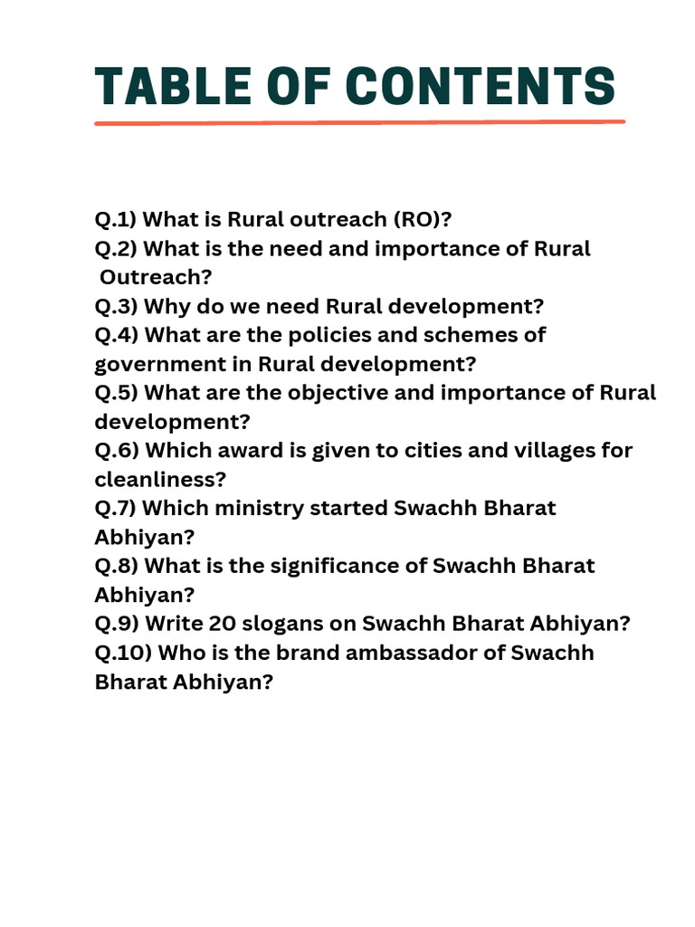 Rural Development in India: Objectives, Policies, Schemes and the Role ...