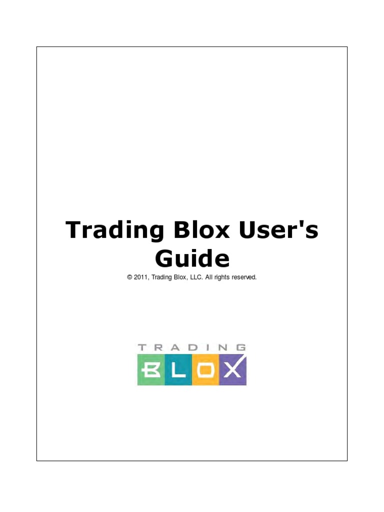 Trading Blox User Guide | Download Free PDF | Installation (Computer ...