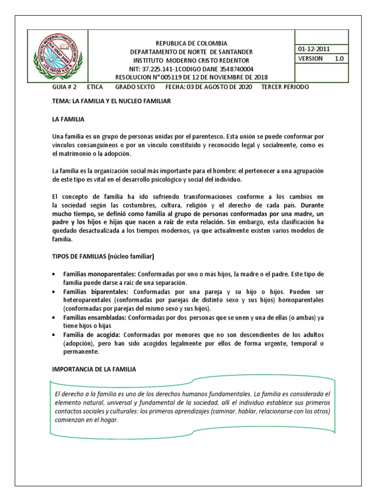 Pertenezco A Una Familia | PDF | Familia | Sociedad