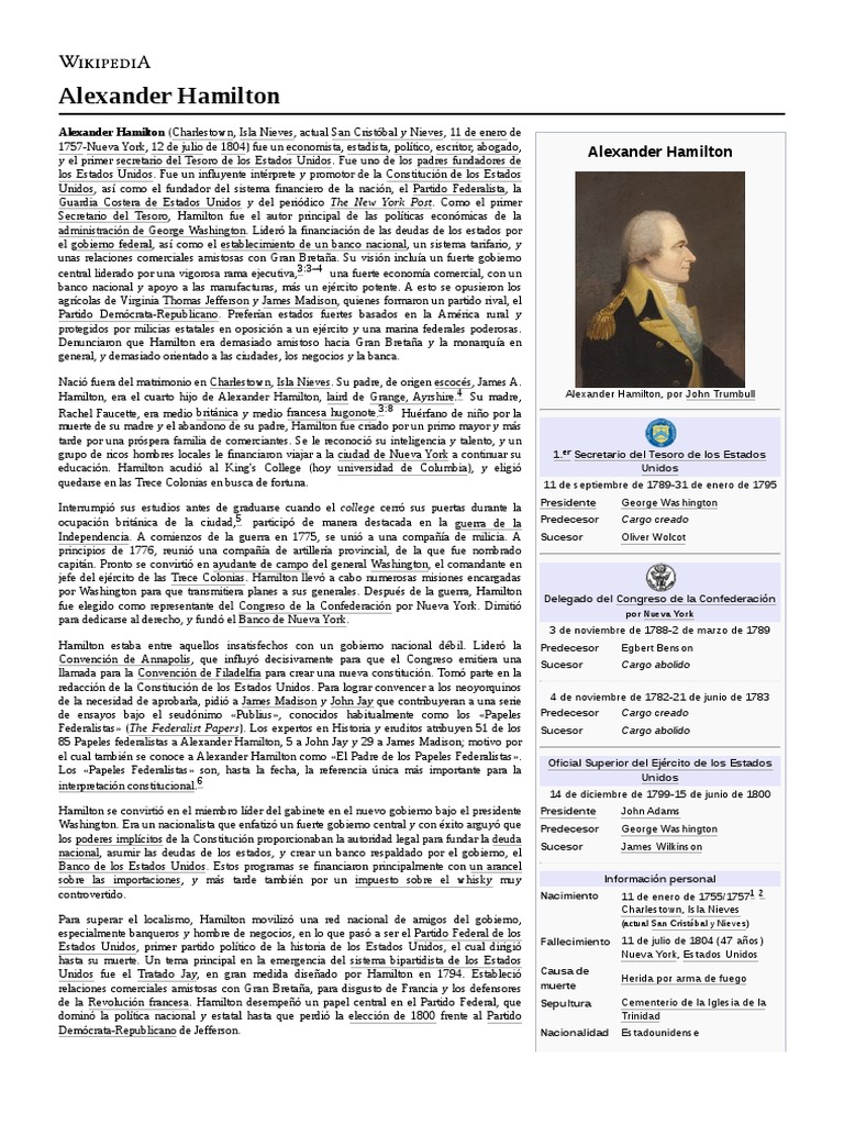 Alexander Hamilton | PDF | Alexander Hamilton | James Madison