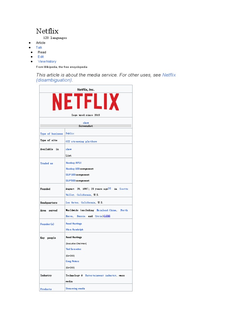 Netflix | PDF