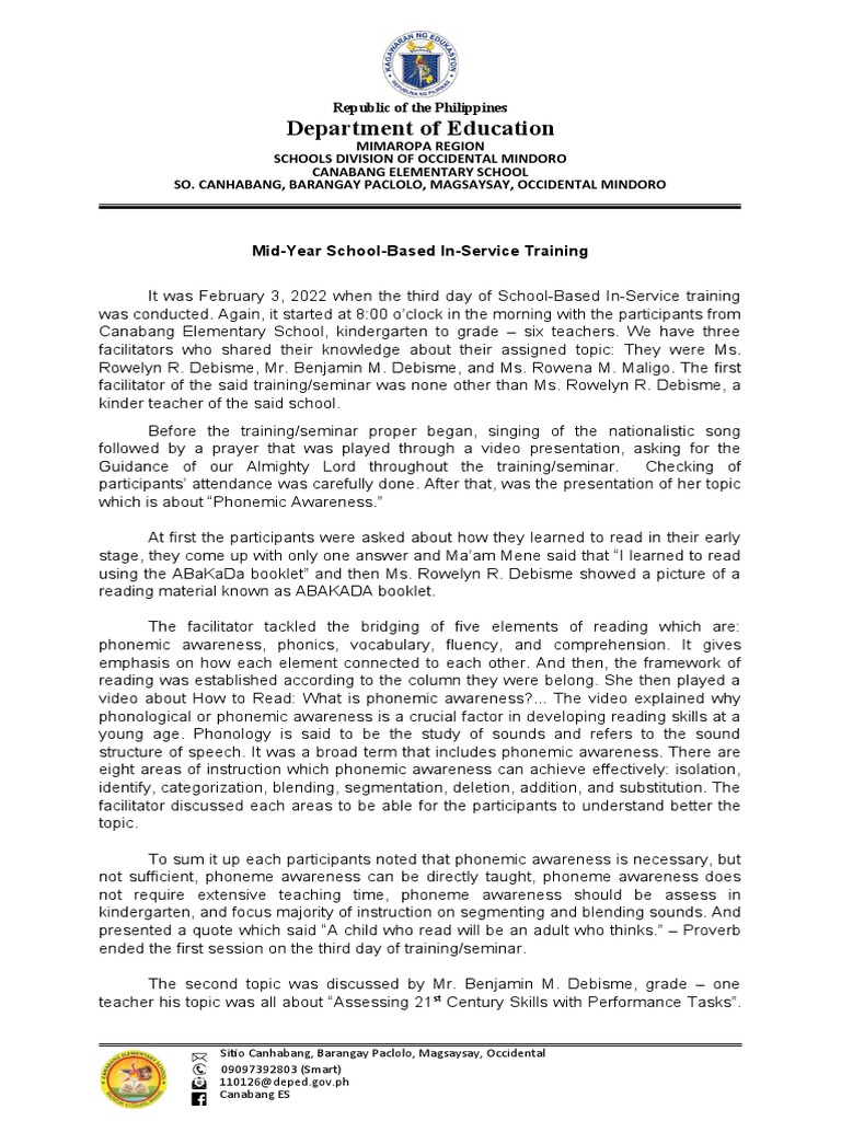 Mid-Year Inset 2022 | PDF | Educational Assessment | Rubric (Academic)