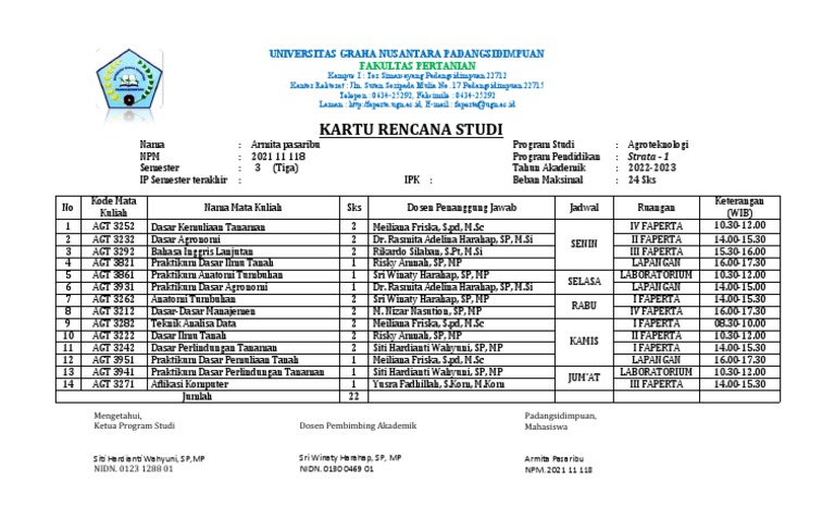 Format KRS 2022.2023 | PDF