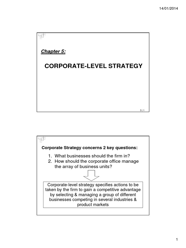 Handout For Students - Chapter 5 - Compatibility Mode | PDF | Strategic Management ...