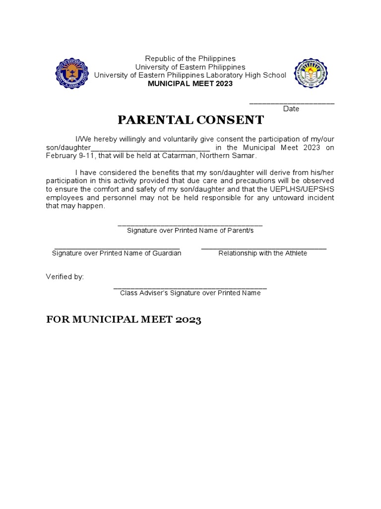 Parents Consent | PDF