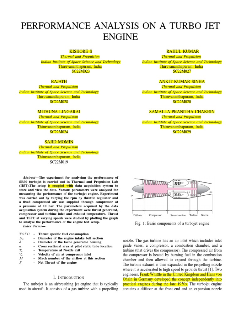 Turbojet | PDF | Jet Engine | Turbomachinery