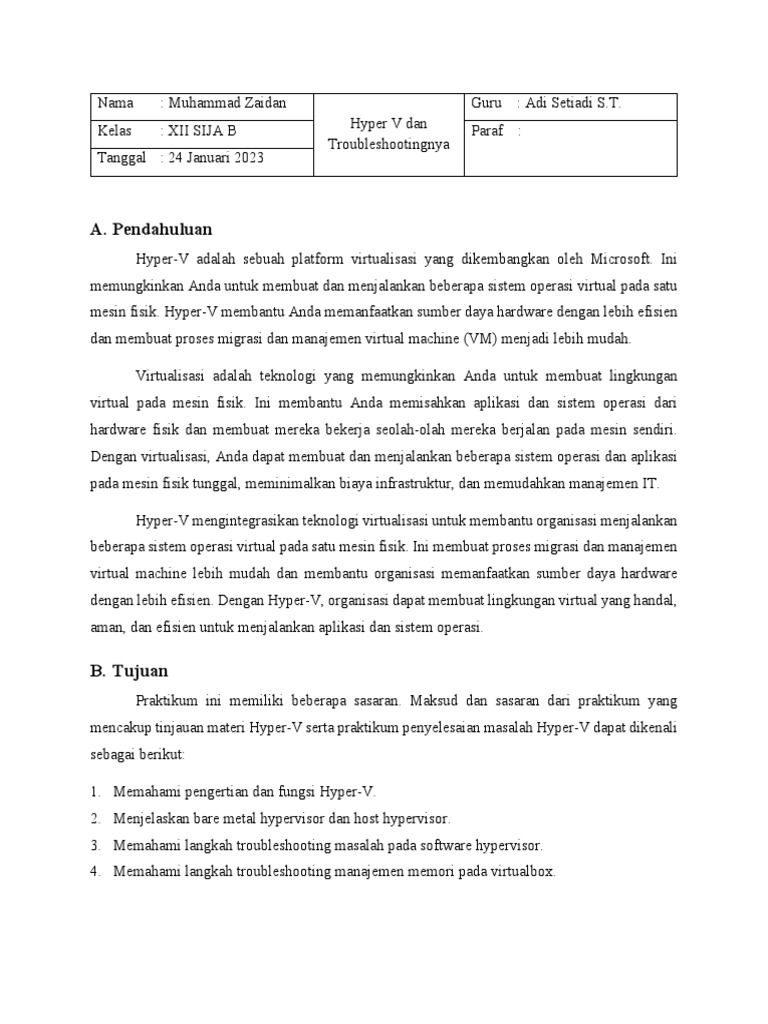 20 - Muhammad Zaidan - Hyper V | PDF