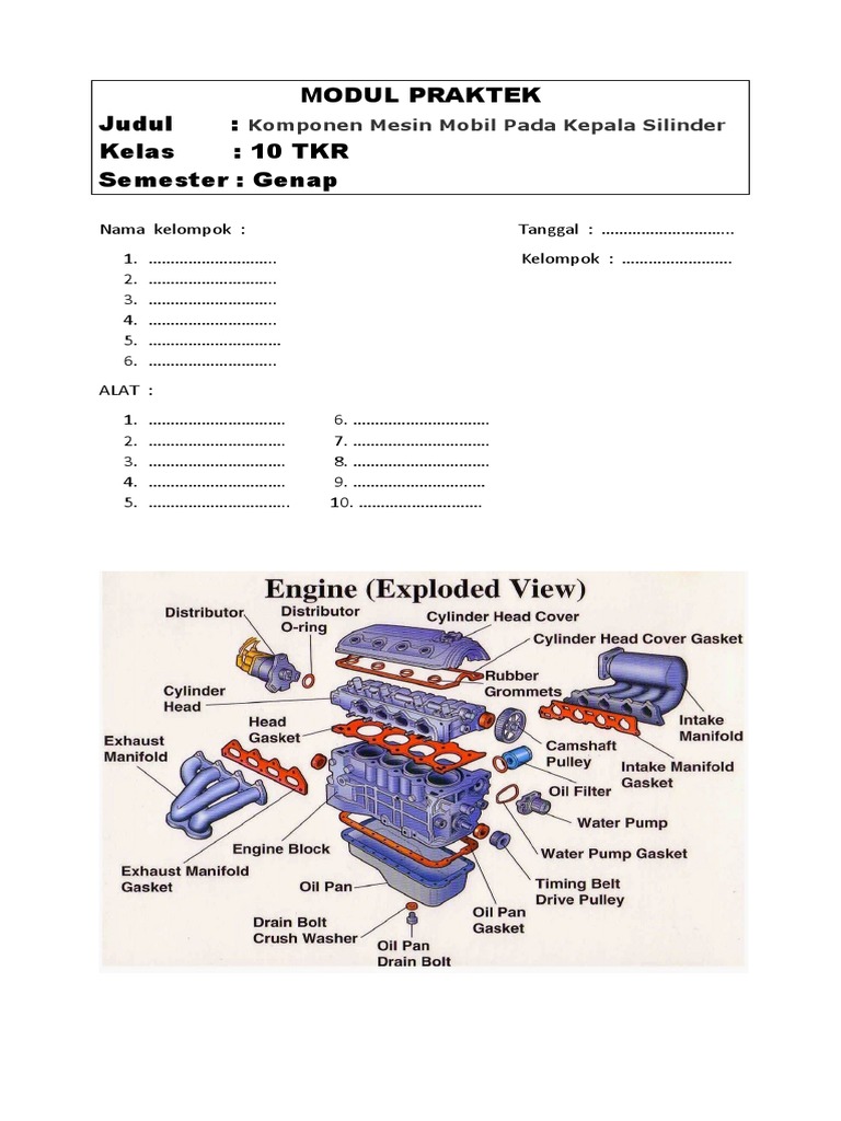 Praktek TKR Kelas 10 | PDF