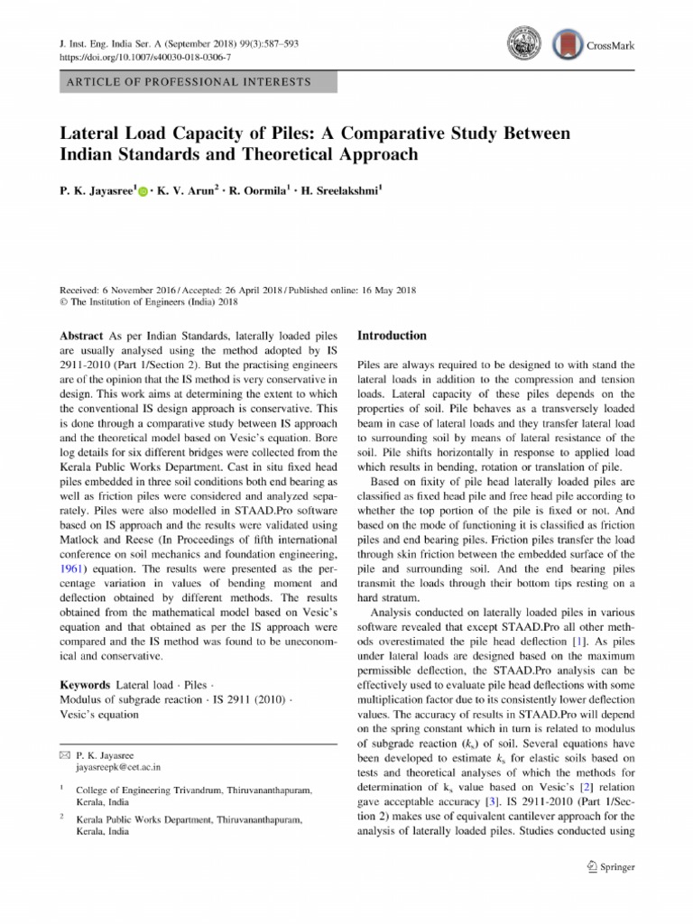 9.lateral Load Capacity of Piles - A Comparative Study Between Indian ...