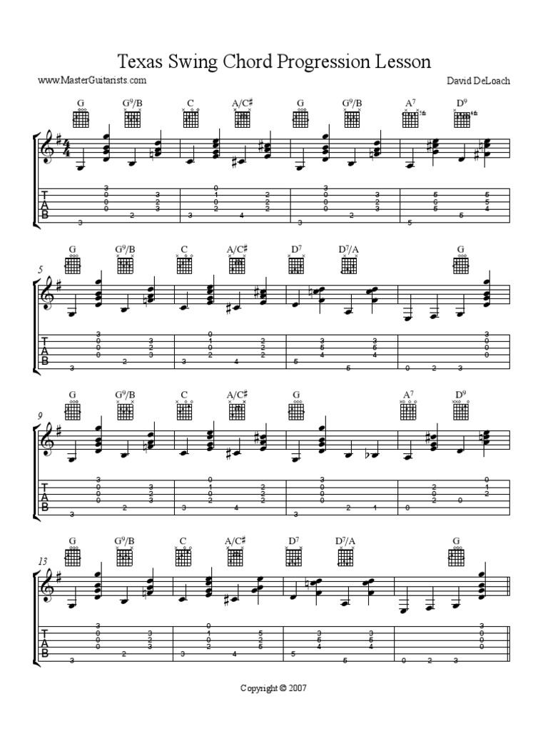 Texas Swing Chord Progression | PDF | Loi sur la liberté d'expression ...