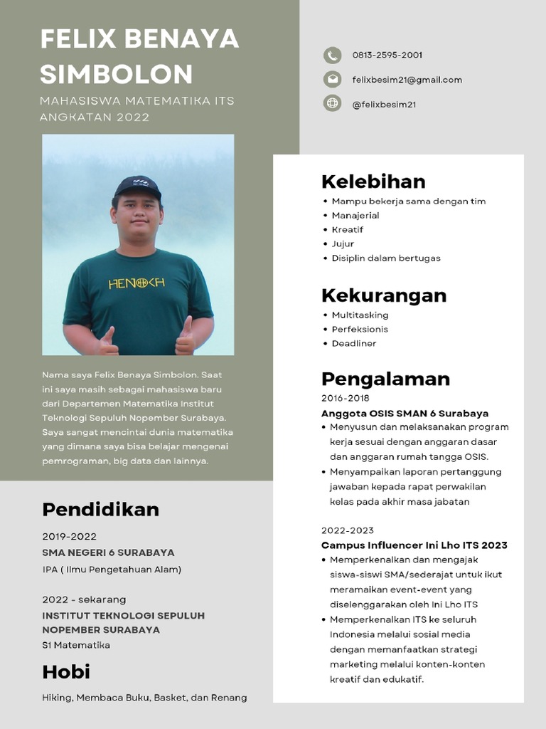 CV - Felix Benaya Simbolon | PDF