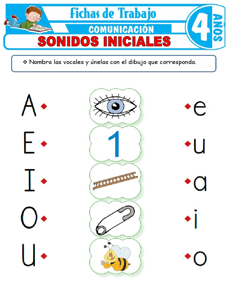Sonidos Iniciales para Ninos de 4 Anos | PDF