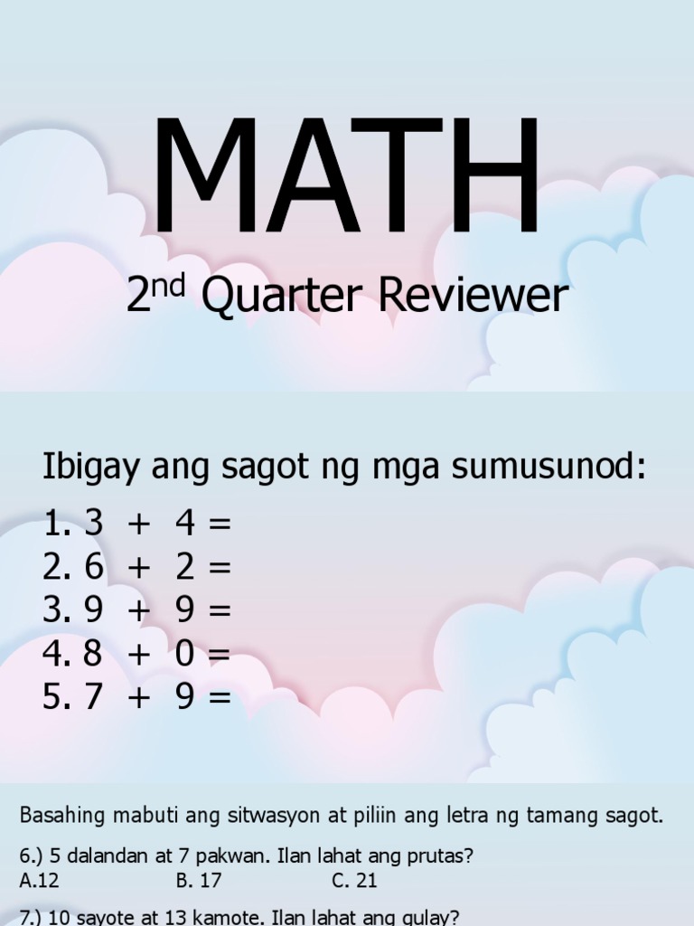 Q2-Math1 - Reviewer | PDF
