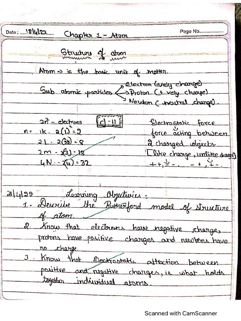 Chemistry Notes | PDF