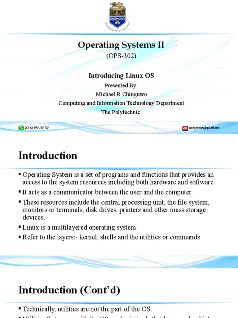 An In-Depth Introduction to the Linux Operating System: Exploring its Core Components ...
