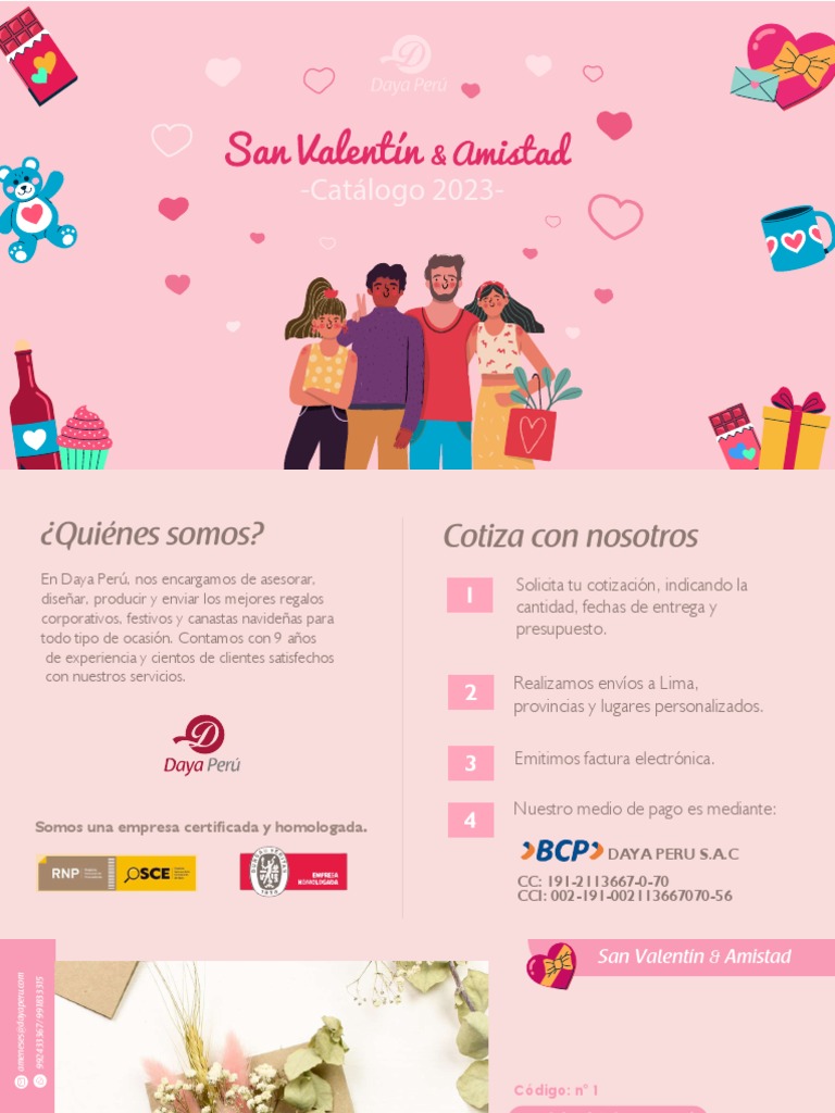 Catálogo San Valentín y Amistad Daya Perú 2023 | PDF | Caramelo ...