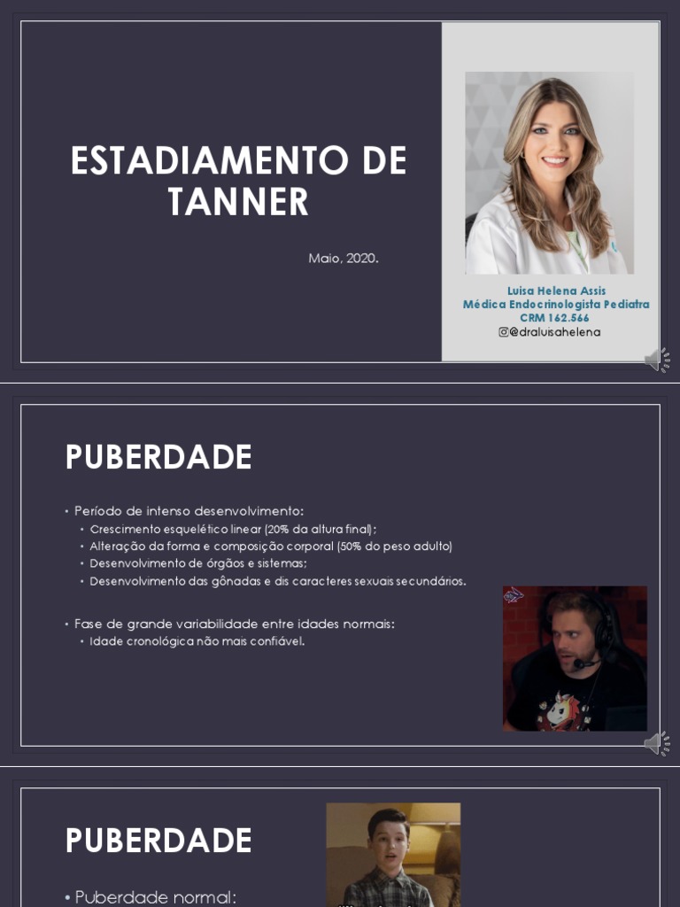 Aula Tanner 2020 | Download grátis PDF | Puberdade | Anatomia animal