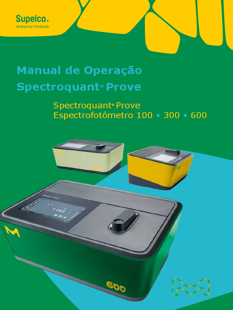 Manual - Spectroquant Prove | PDF | Absorbância | Ph