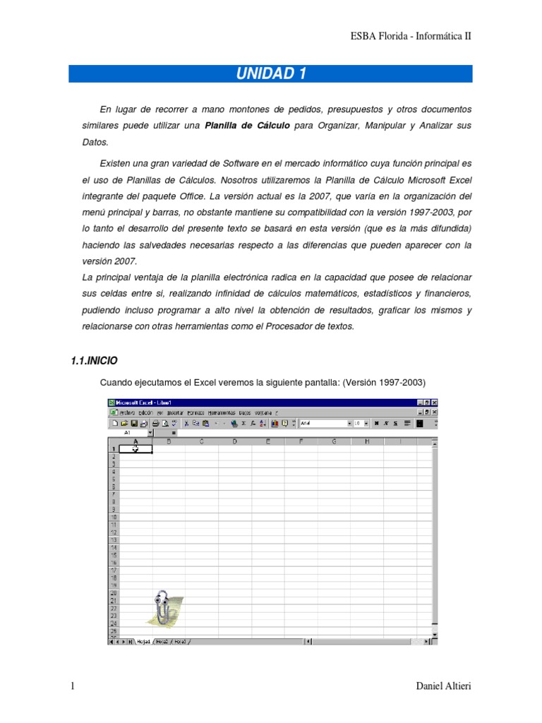 IF2 Unidad1 | PDF | Hoja de cálculo | Archivo de computadora