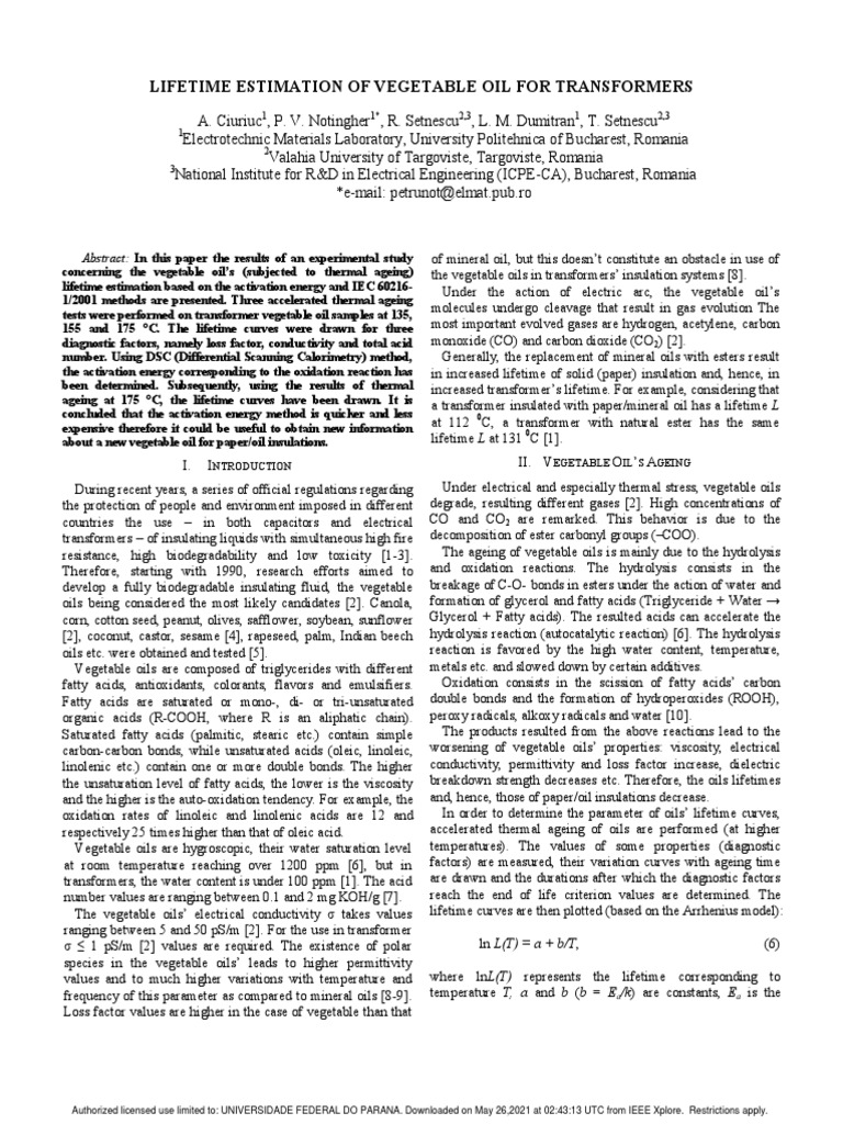 2016 - 07035468 (1) Lifetime Estimation of Vegetable Oil For ...