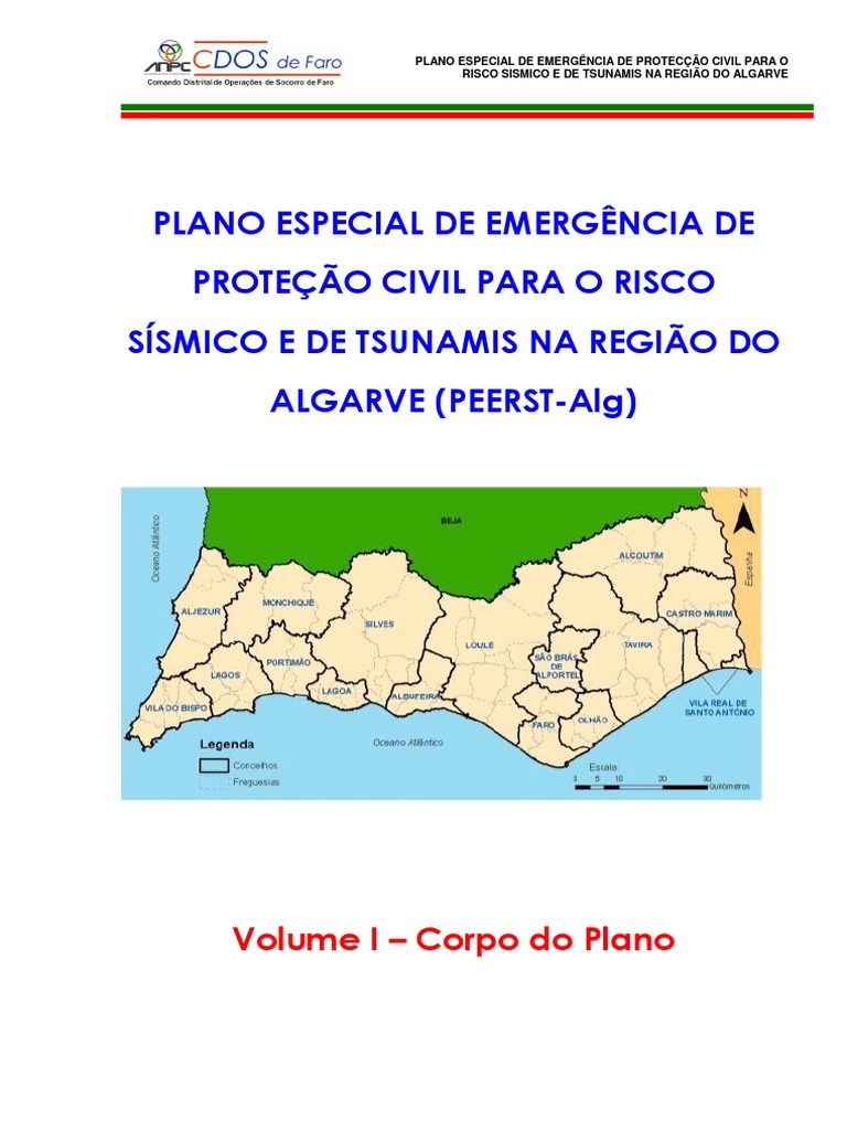 Plano Municipal Emergência Proteção Civil Risco Sismico - Parte I ...
