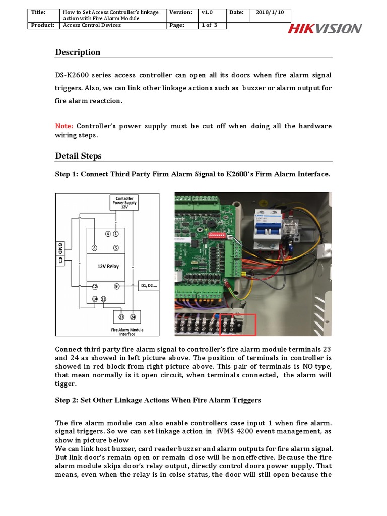 How To Set Access Controller's Linkage Action With Fire Alarm Module ...