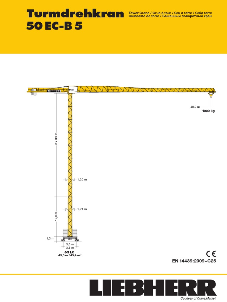 Tower Crane Specifications Guide | PDF