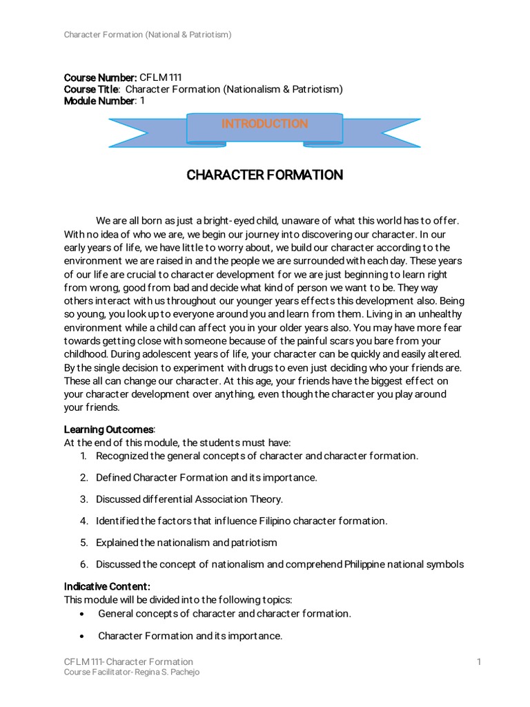 Module 1 - CFLM 111 | PDF