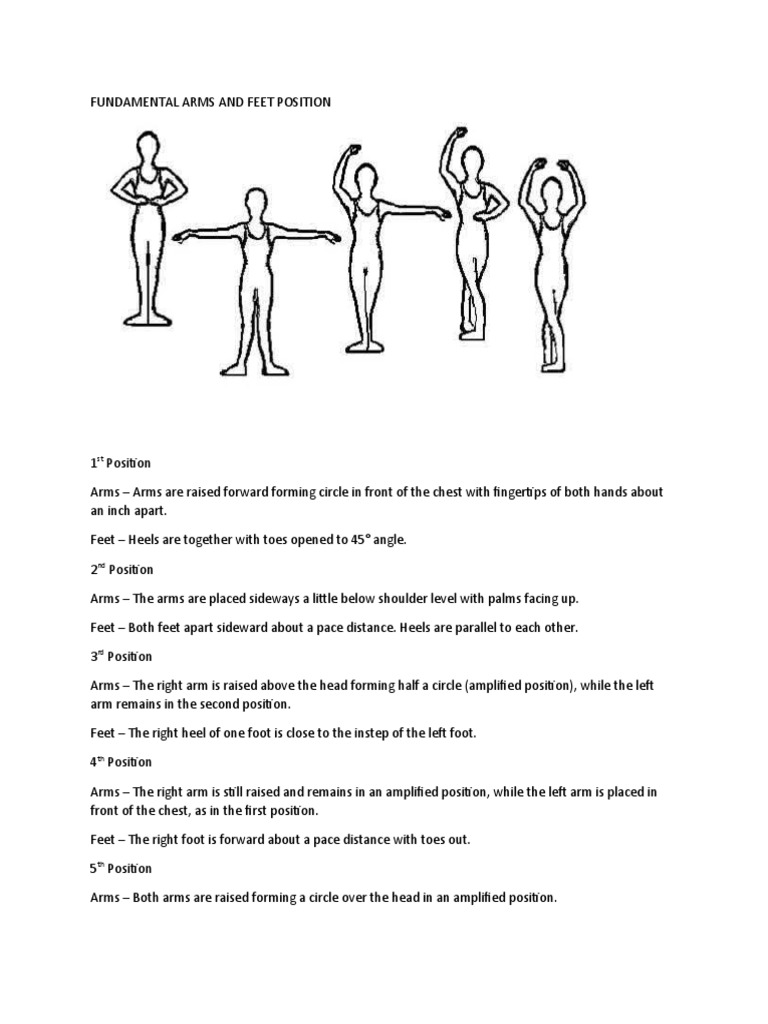 Folk Dance Arm and Foot Positions | PDF | Foot | Dances