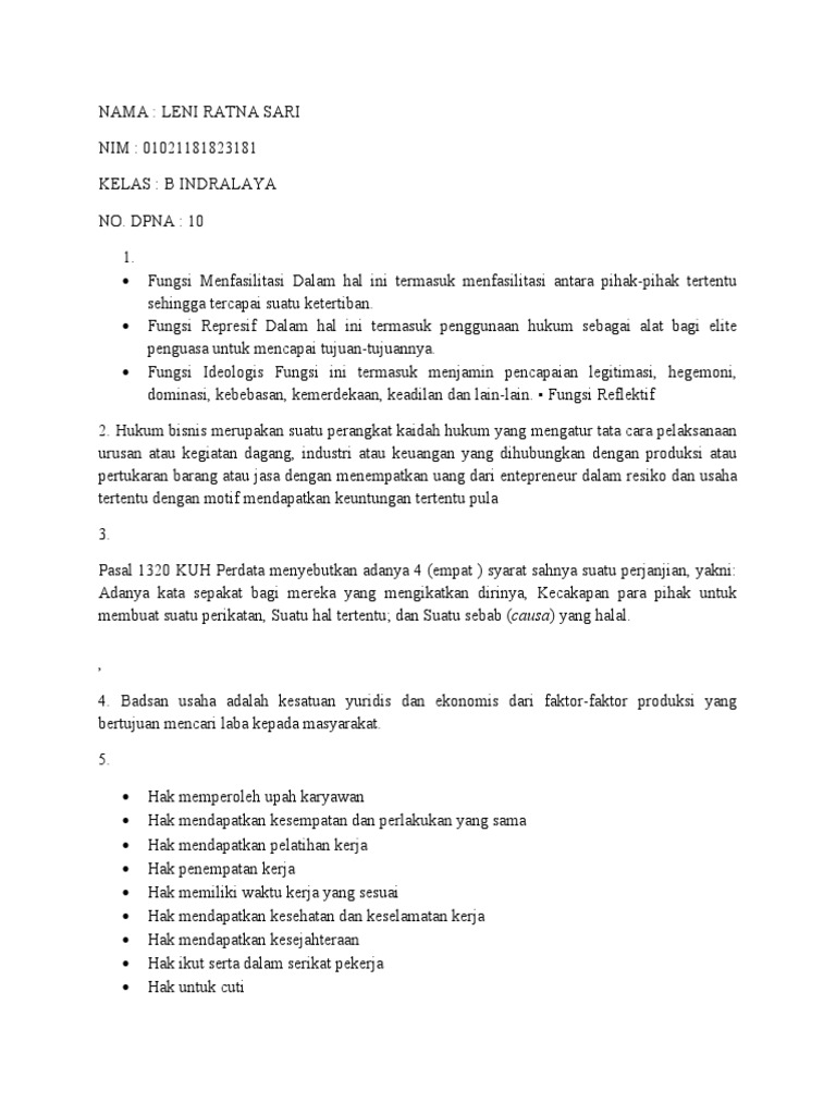 Jawaban Uts PHB | PDF