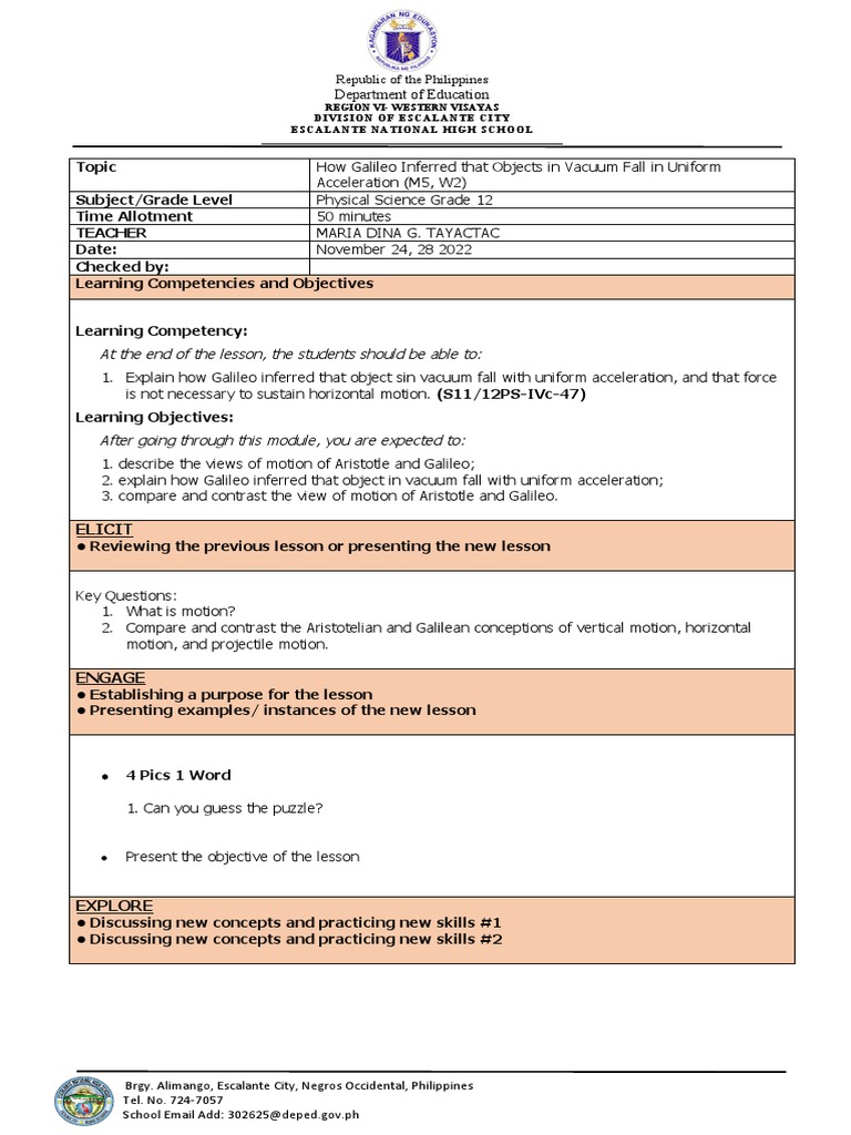 LP Phy Sci Q2-M5 (W2) | PDF | Force | Time