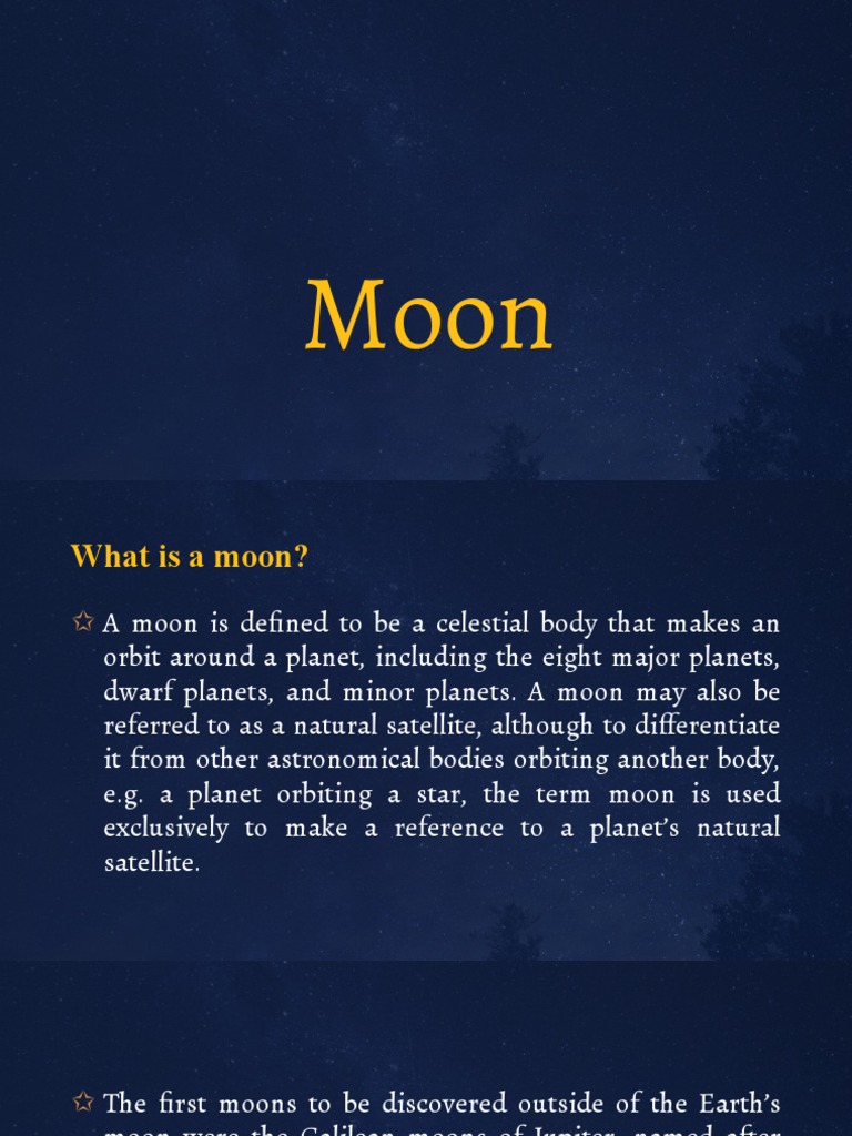 Moon | PDF | Natural Satellite | Moon