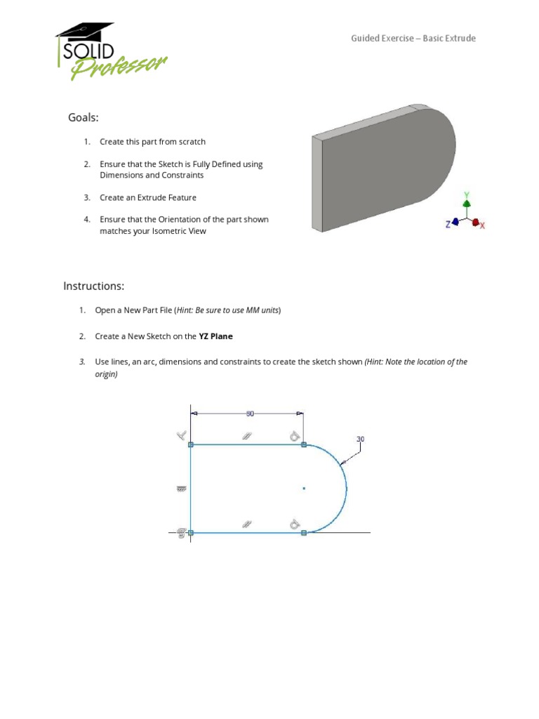 Basic Extrude in Fusion 360 Guide | PDF