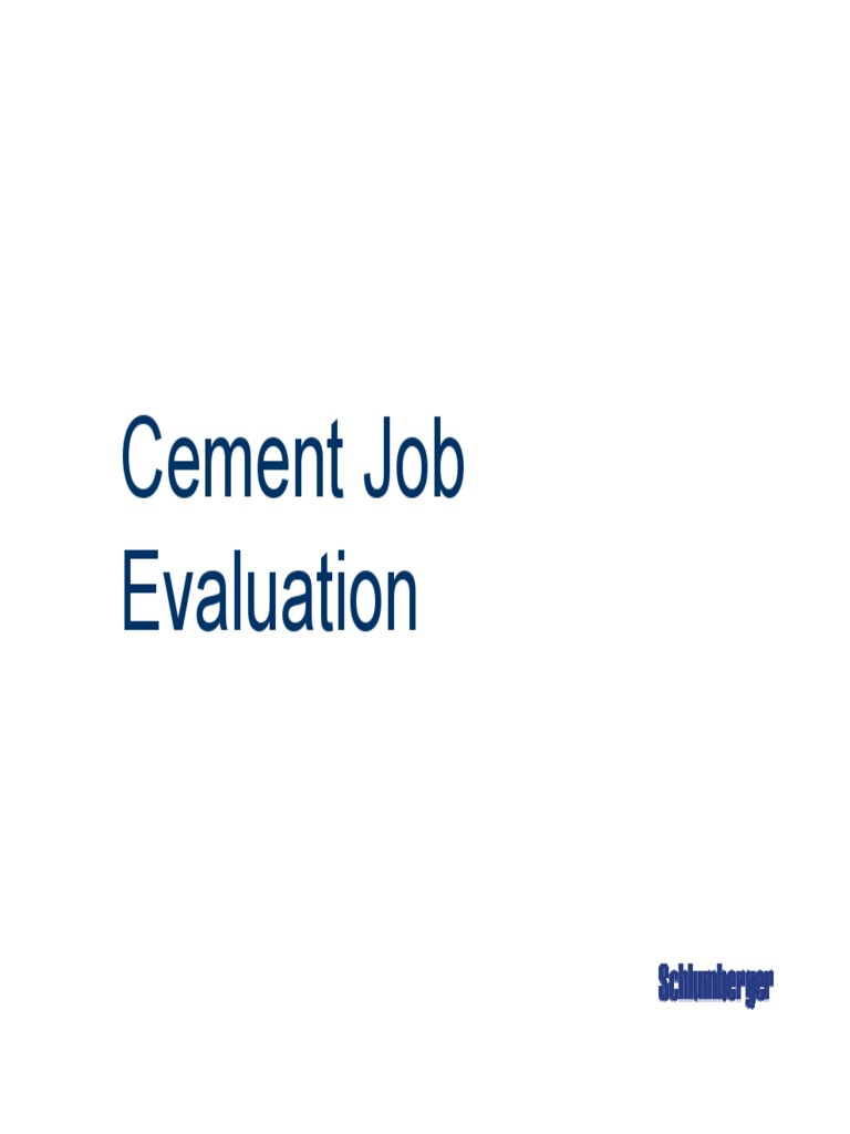 Cement Job Evaluation Techniques | PDF | Casing (Borehole) | Ultrasound