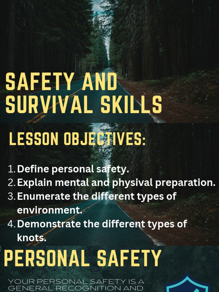 Safety and Survival Skills | PDF | Knot | Psychology