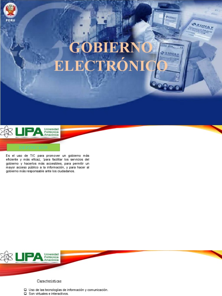 Gobierno Electrónico: Definición y Ventajas | PDF | Gobierno E ...