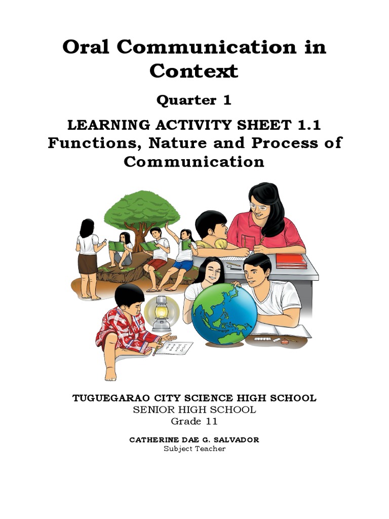 OralComm 1.1 | PDF | Communication | Understanding