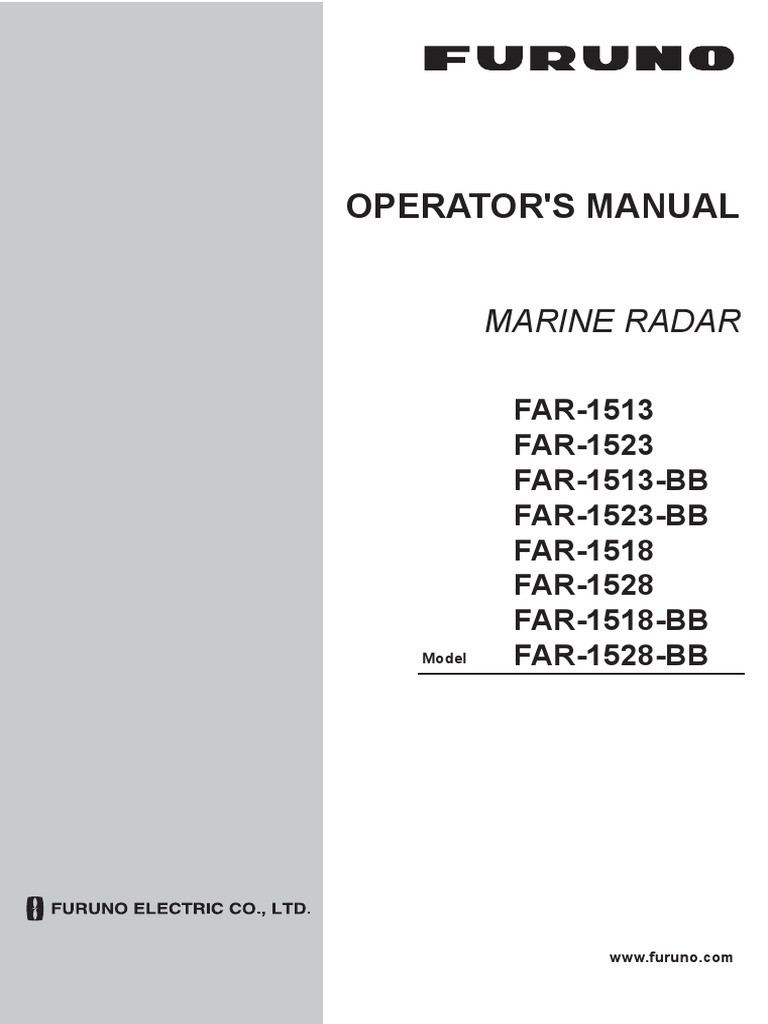 Operator Manualome36380d1 Far15x3 15x8 BB | PDF | Radar | Menu (Computing)