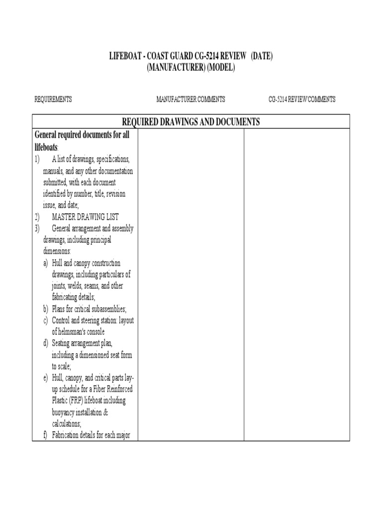 Lifeboat Inspection Checklist | PDF | Steel | Corrosion