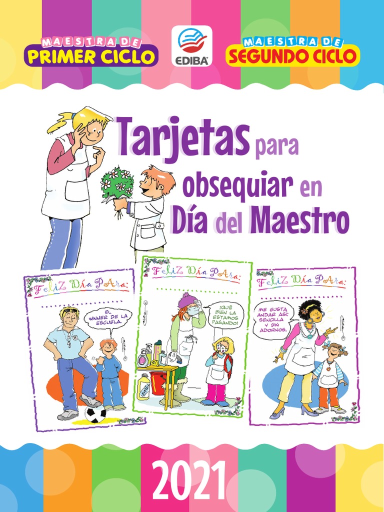 Tarjetas Dia Del Maestro Pdf