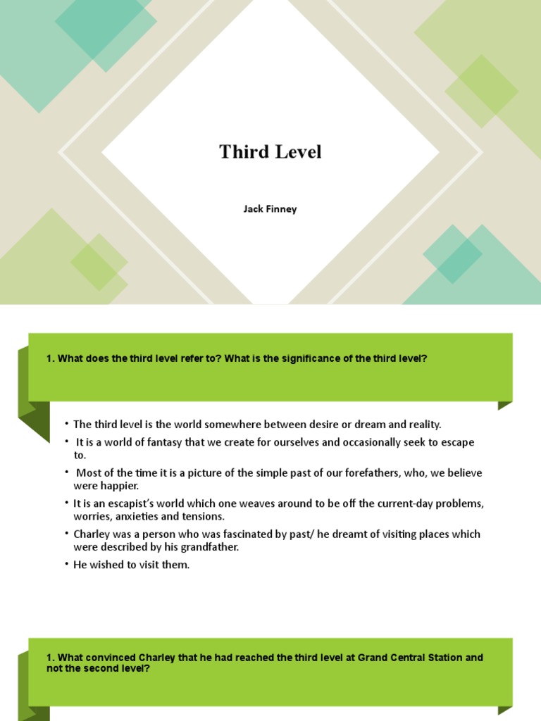 The Third Level | PDF