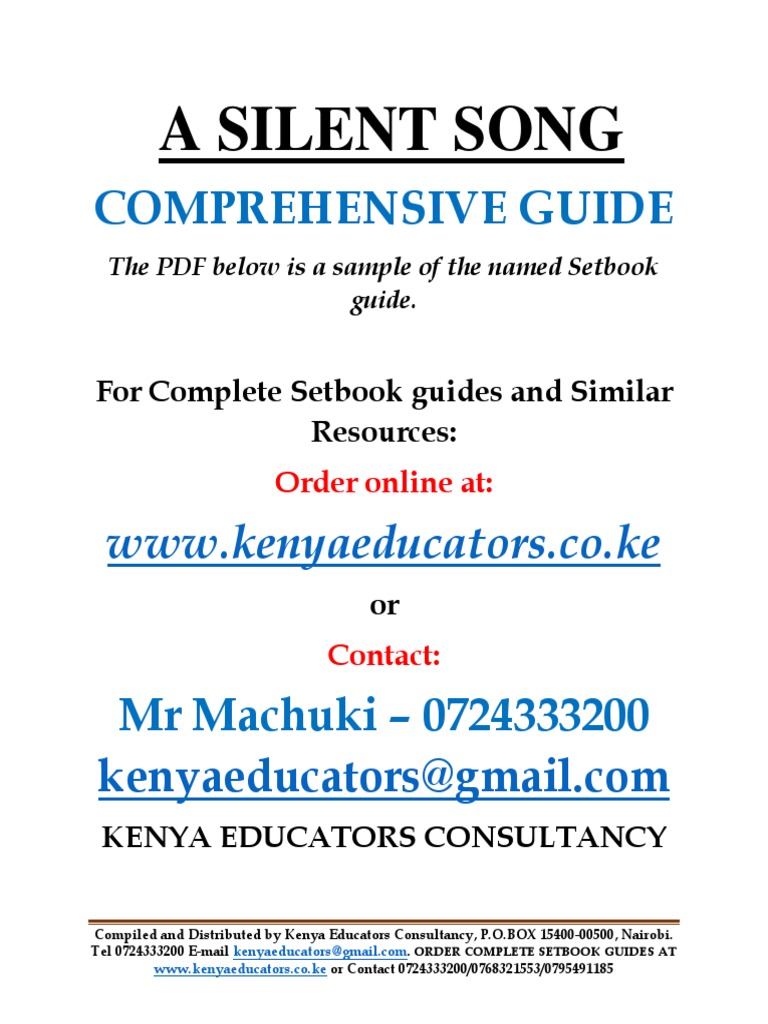 A Silent Song Guide | PDF