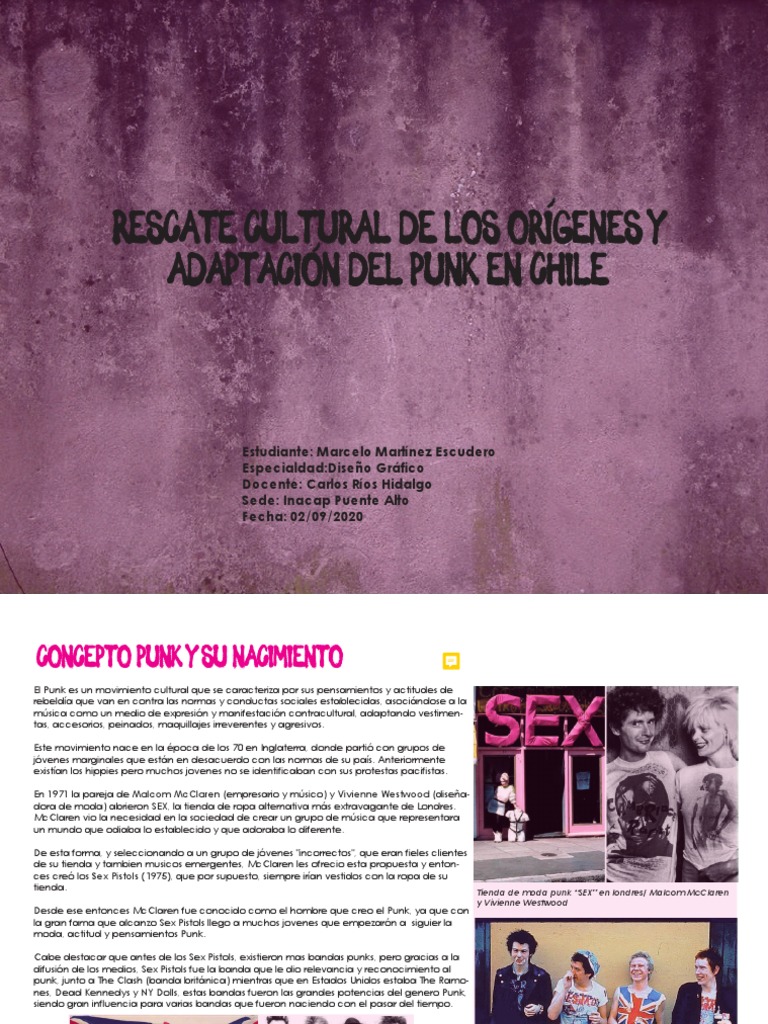 Rescate de los orígenes del movimiento punk en Chile: De la transculturación a la identidad ...