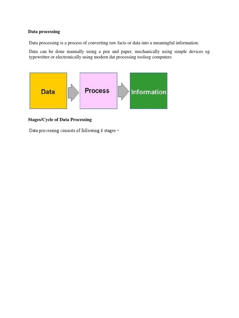 4 Data Processing | Download Free PDF | Data Processing | Data