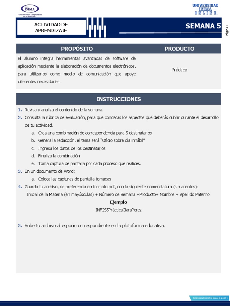 INF2 S5Práctica | PDF | Informática