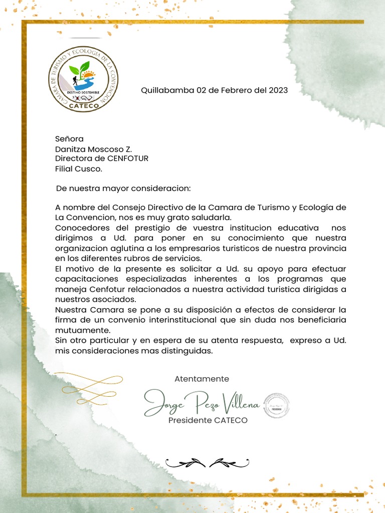 Cateco - Cenfotur | PDF